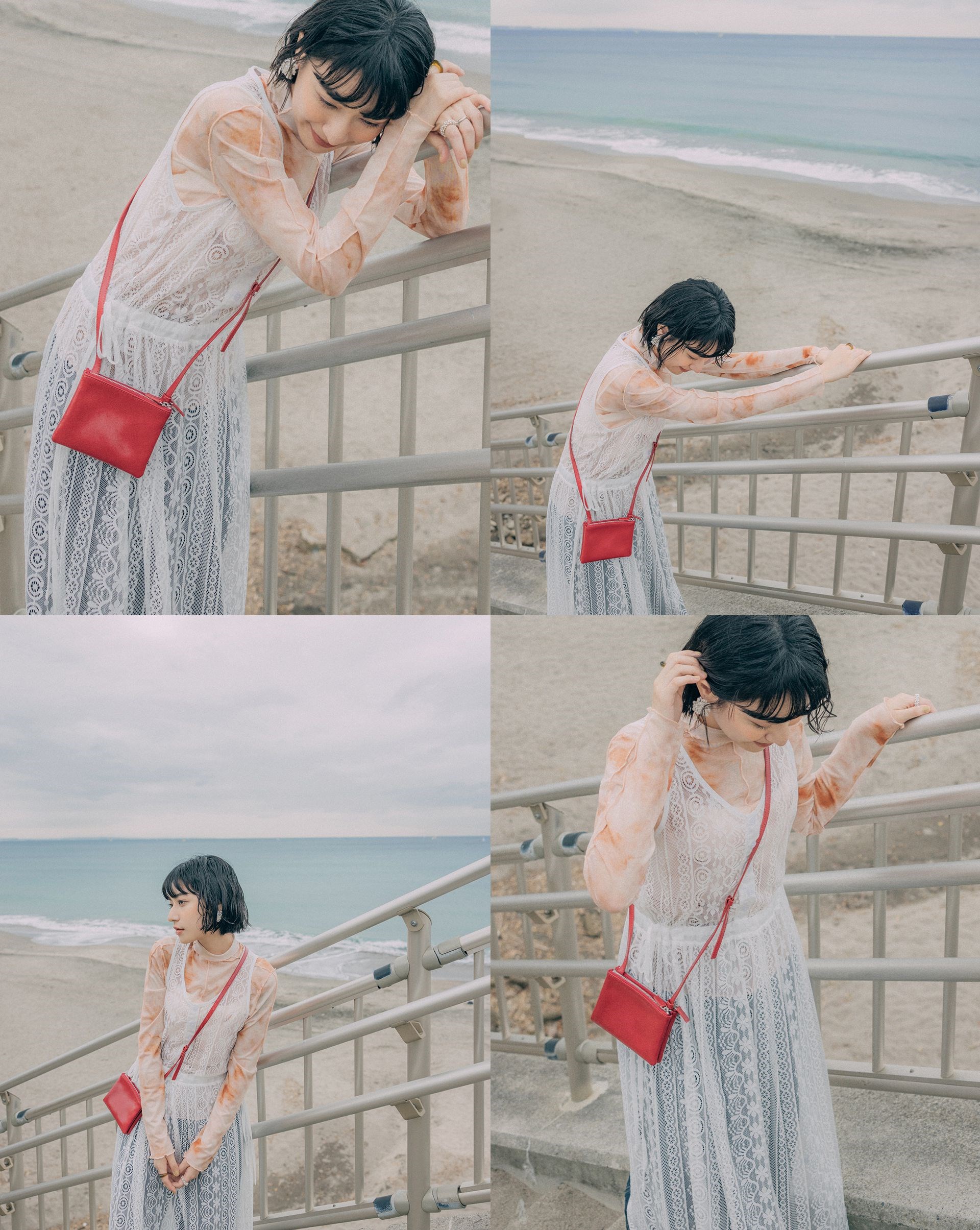 KR toae雙層拉鍊斜背牛皮小包 ｜ MEIER.Q 打造簡約永恆感