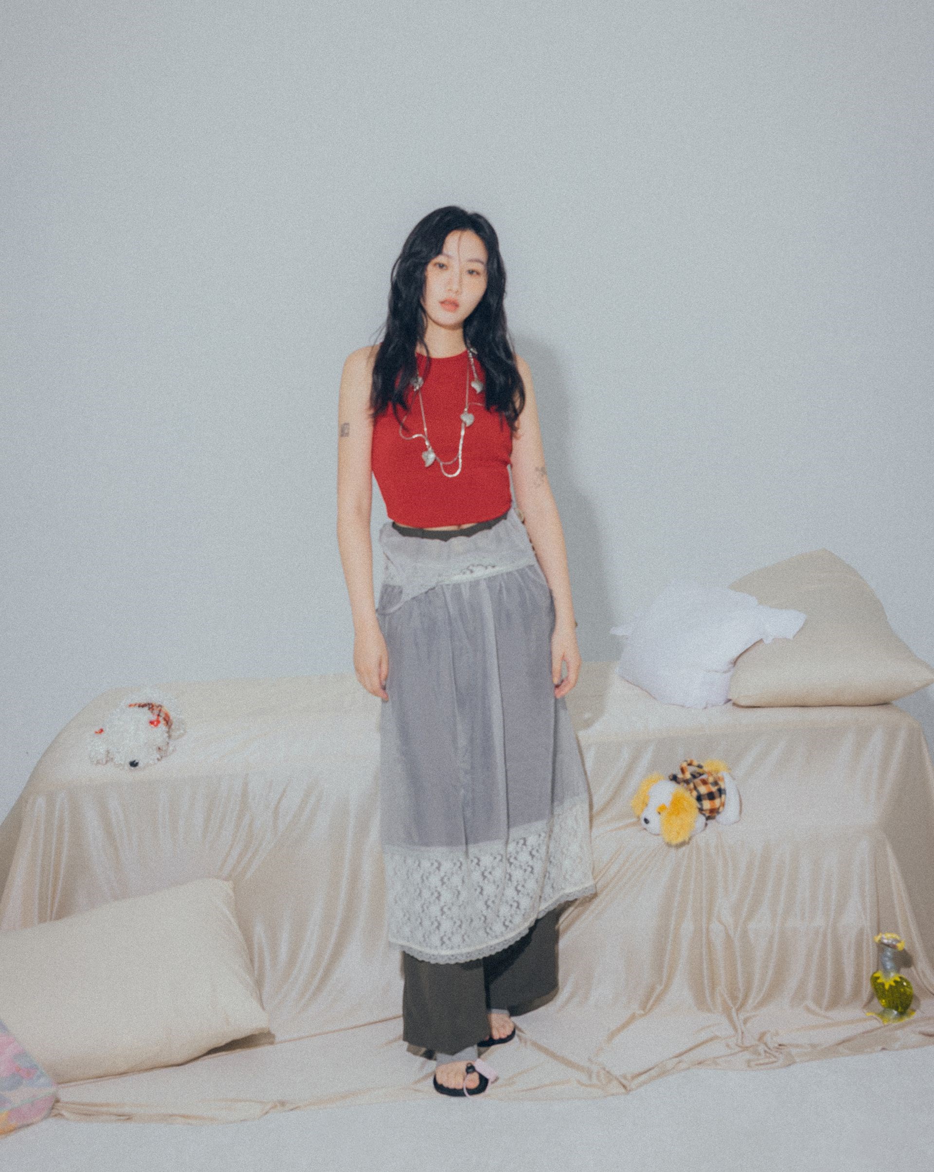 oiiv-打褶壓線造型西裝長褲 ｜ MEIER.Q 打造簡約永恆感