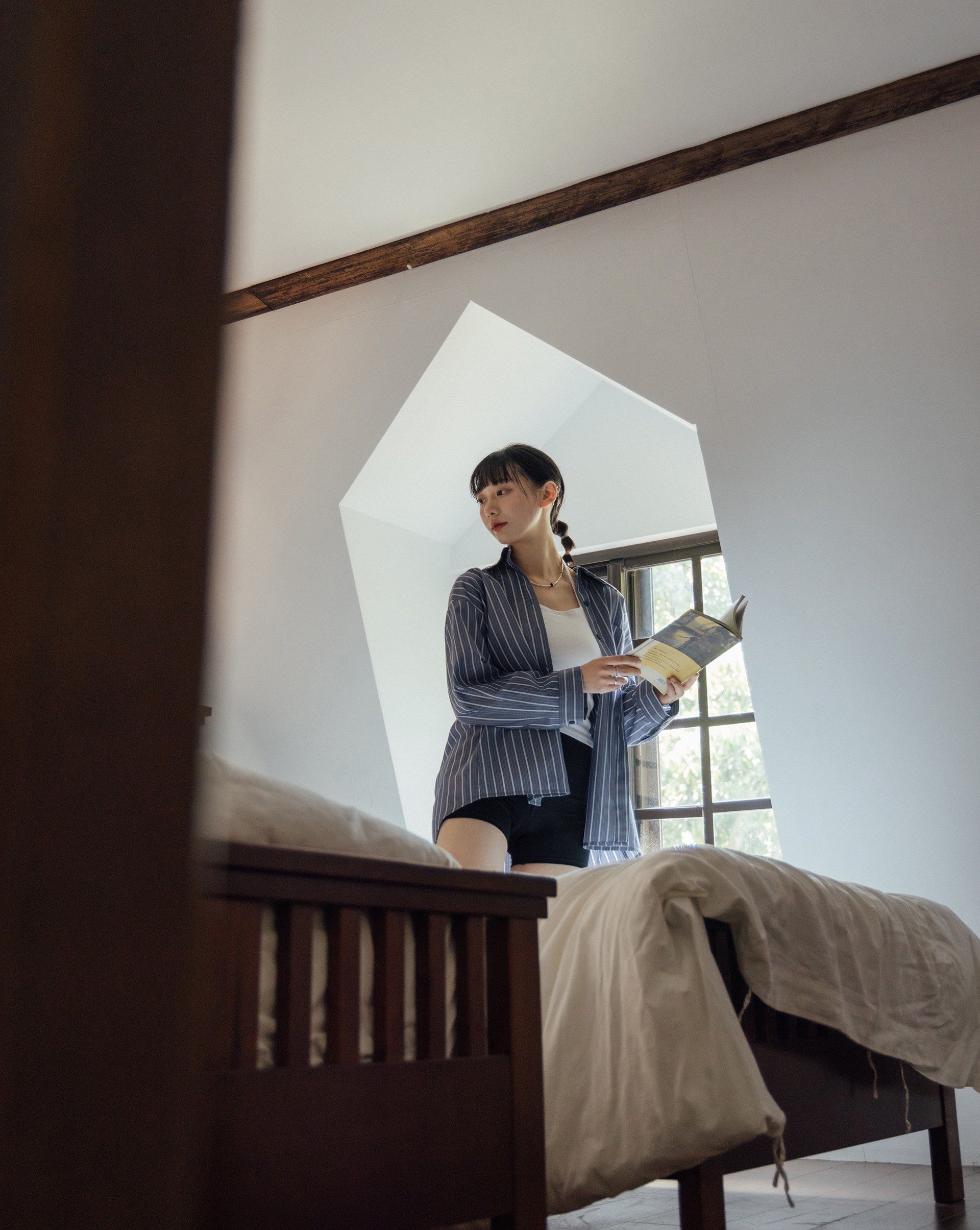 PROJECT.M 寬腰彈力合身四分褲 ｜ MEIER.Q 打造簡約永恆感