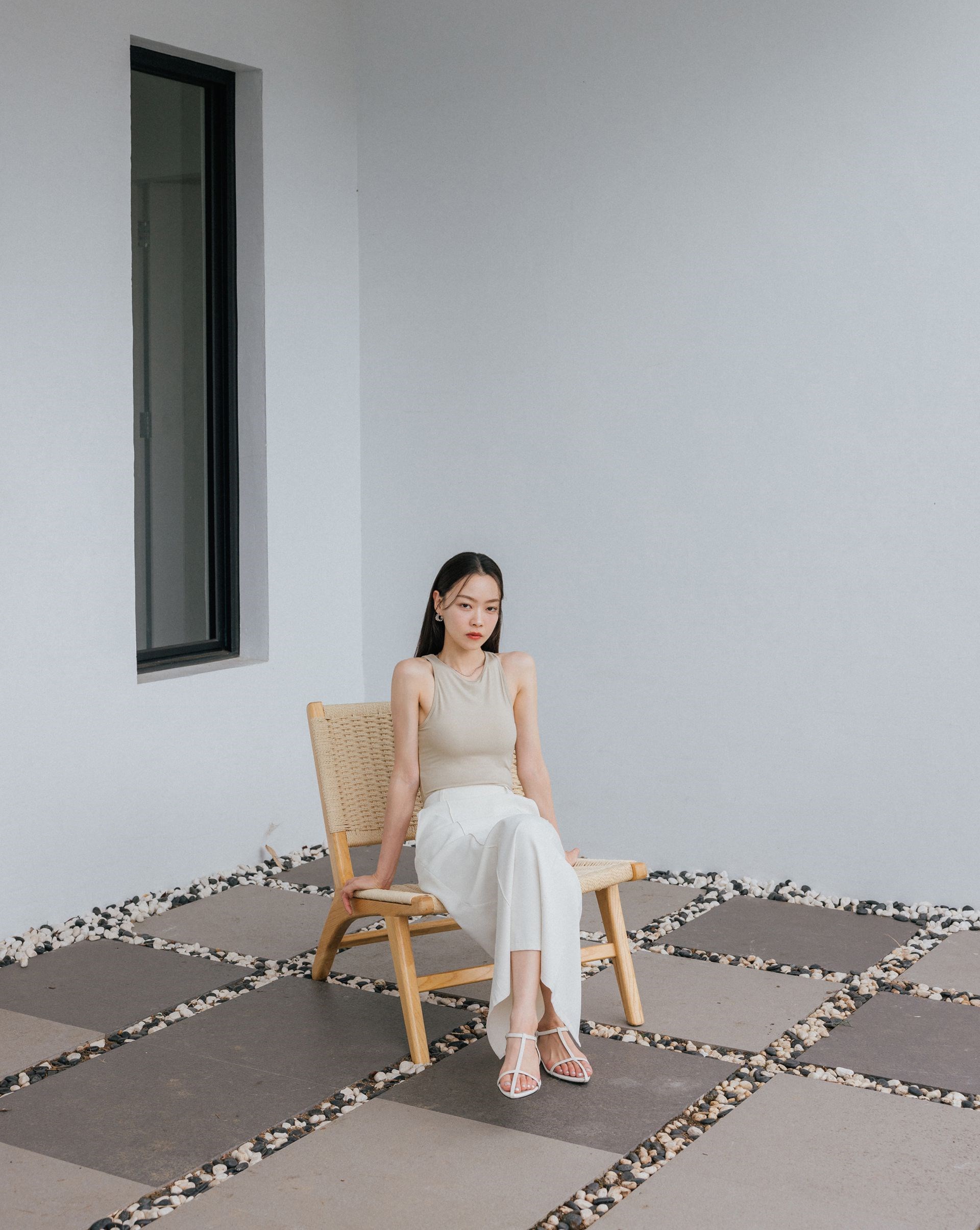 PROJECT.M 涼感削肩短版BRA TOP ｜ MEIER.Q 打造簡約永恆感