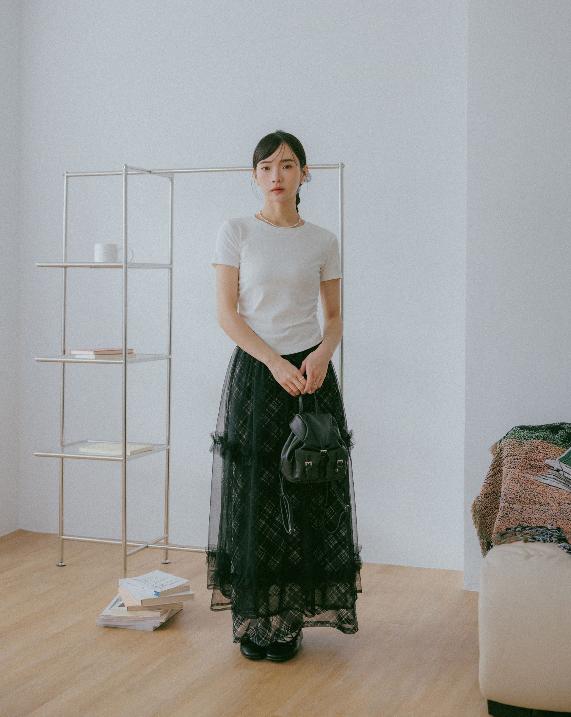 舒適側抽縐直角肩上衣 ｜ MEIER.Q 打造簡約永恆感