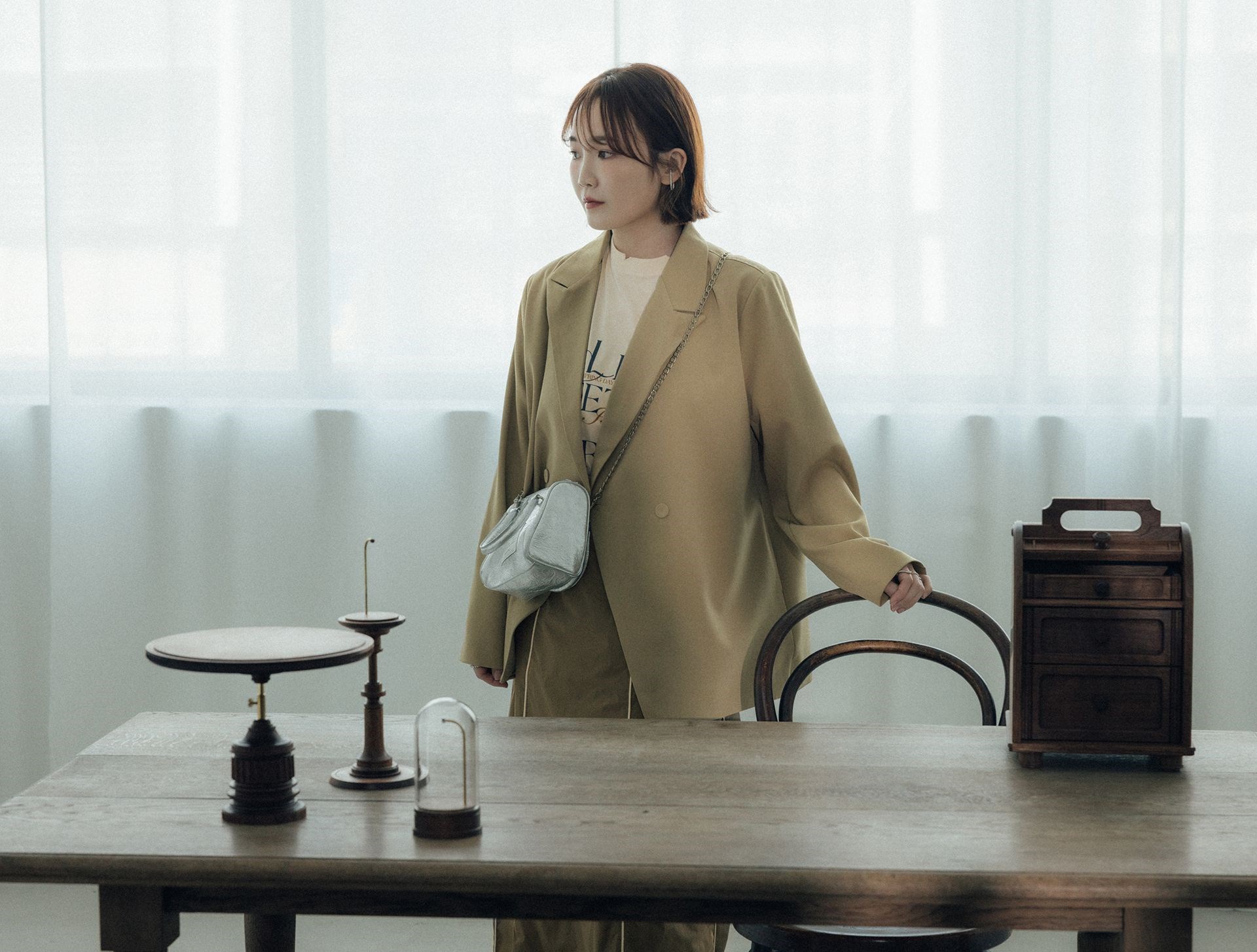 spring-簡約字樣短袖上衣 ｜ MEIER.Q 打造簡約永恆感