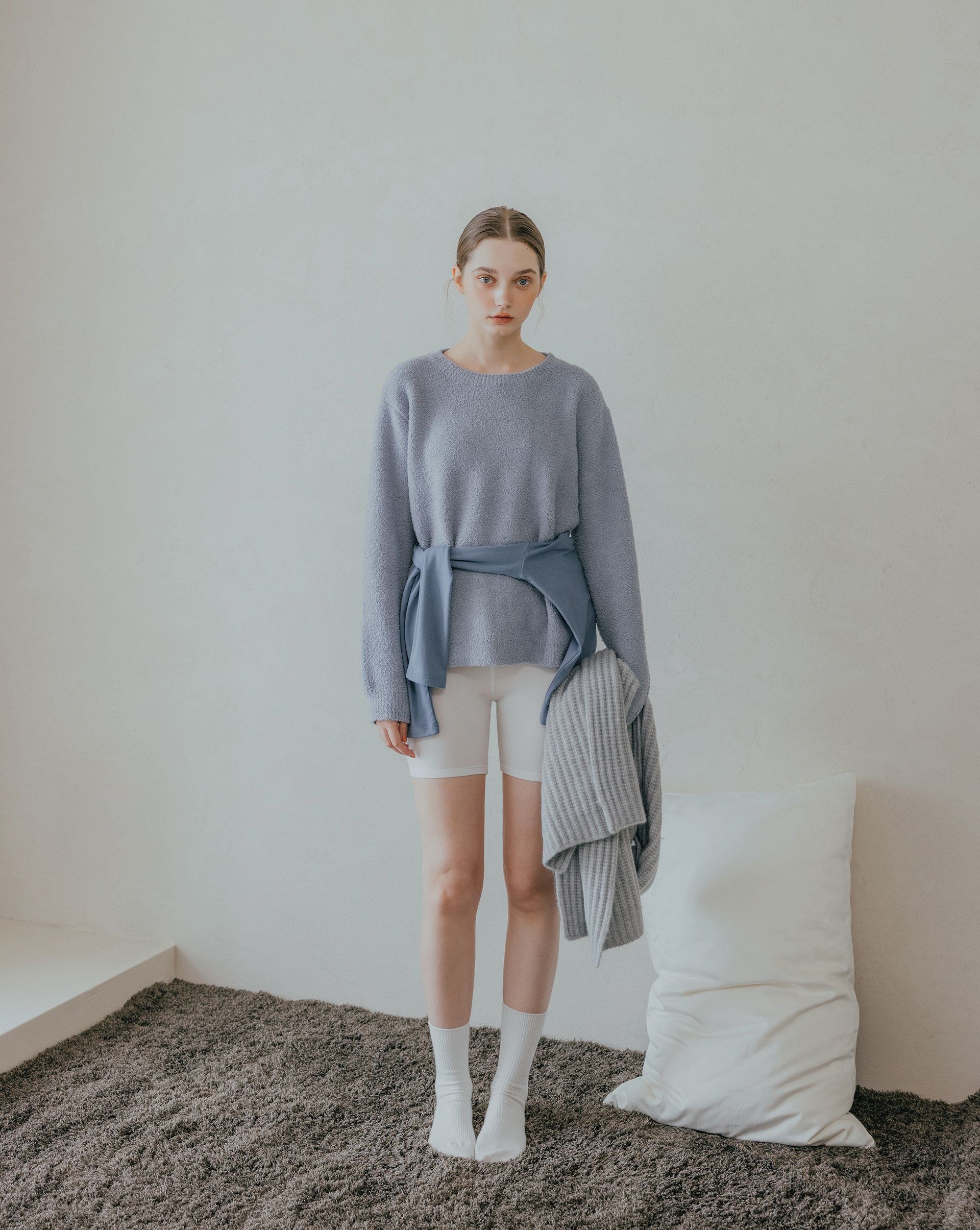 PROJECT.M 日常高腰磨毛發熱四分褲 ｜ MEIER.Q 打造簡約永恆感