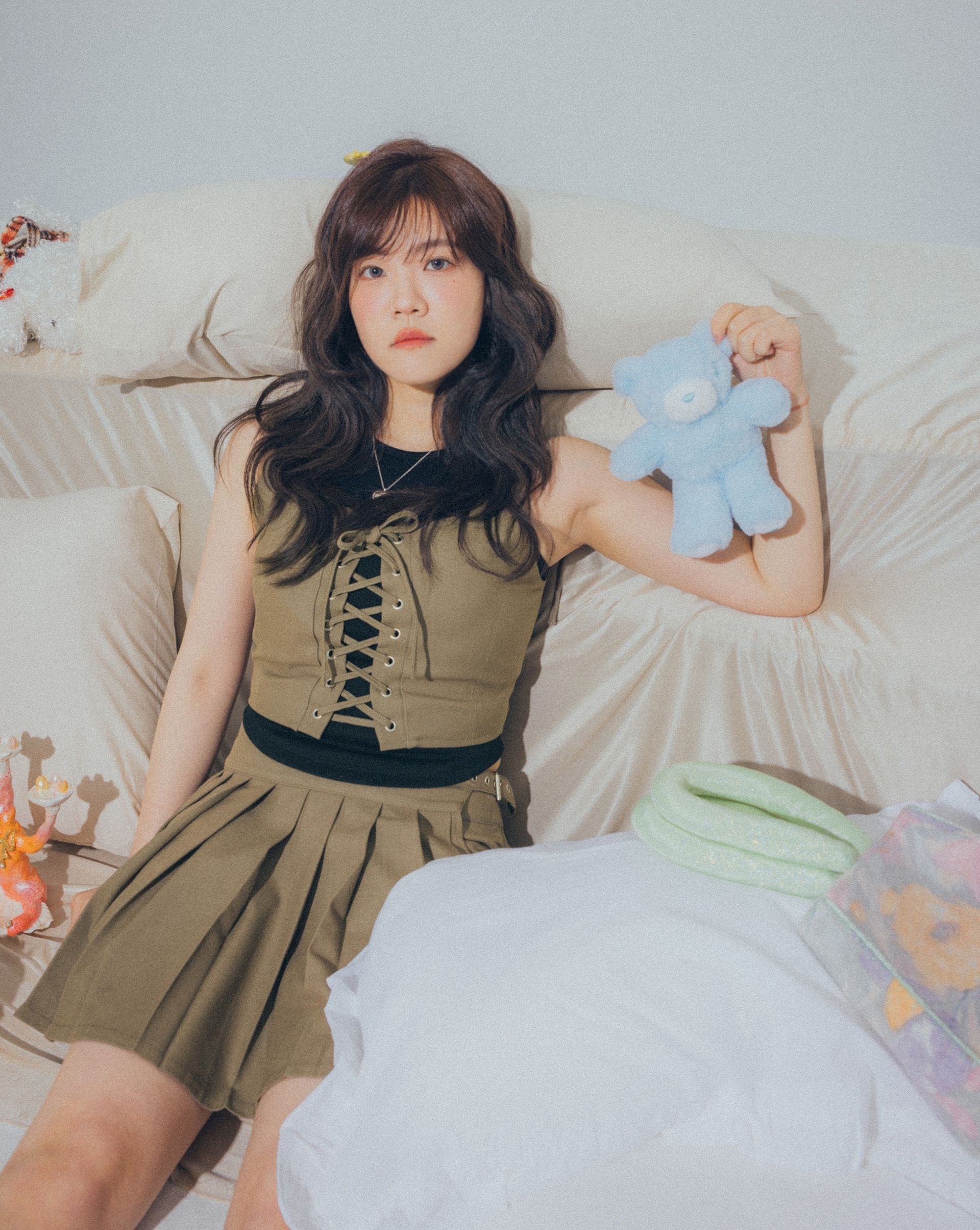 oiiv-品牌壓花削肩BRA TOP ｜ MEIER.Q 打造簡約永恆感