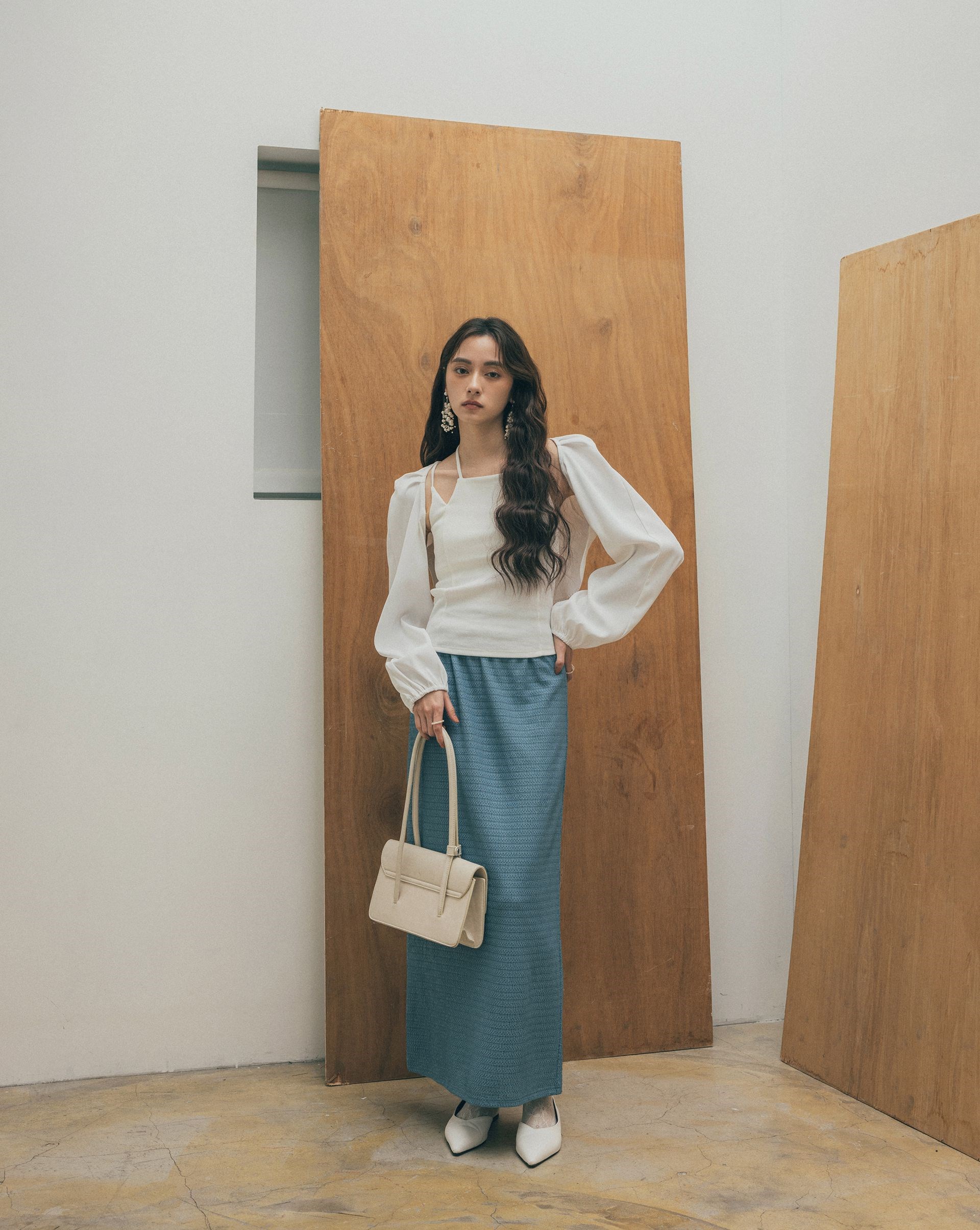 立體紋理感直筒長裙 ｜ MEIER.Q 打造簡約永恆感