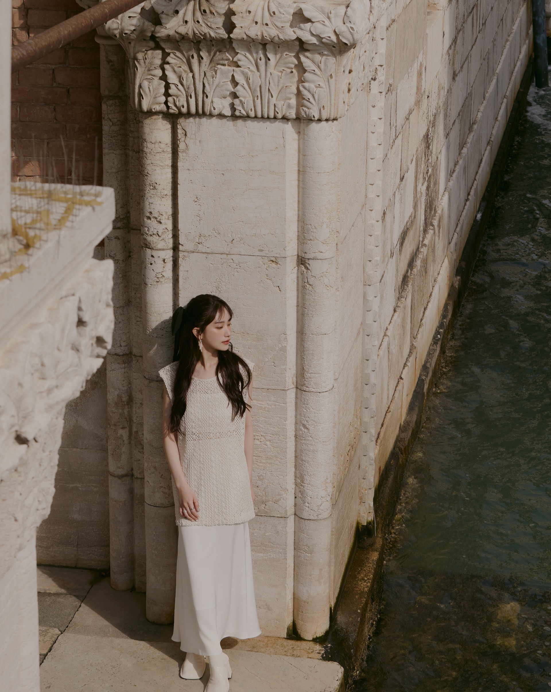 pingping-粗編織簍空寬版背心(UNISEX) ｜ MEIER.Q 打造簡約永恆感