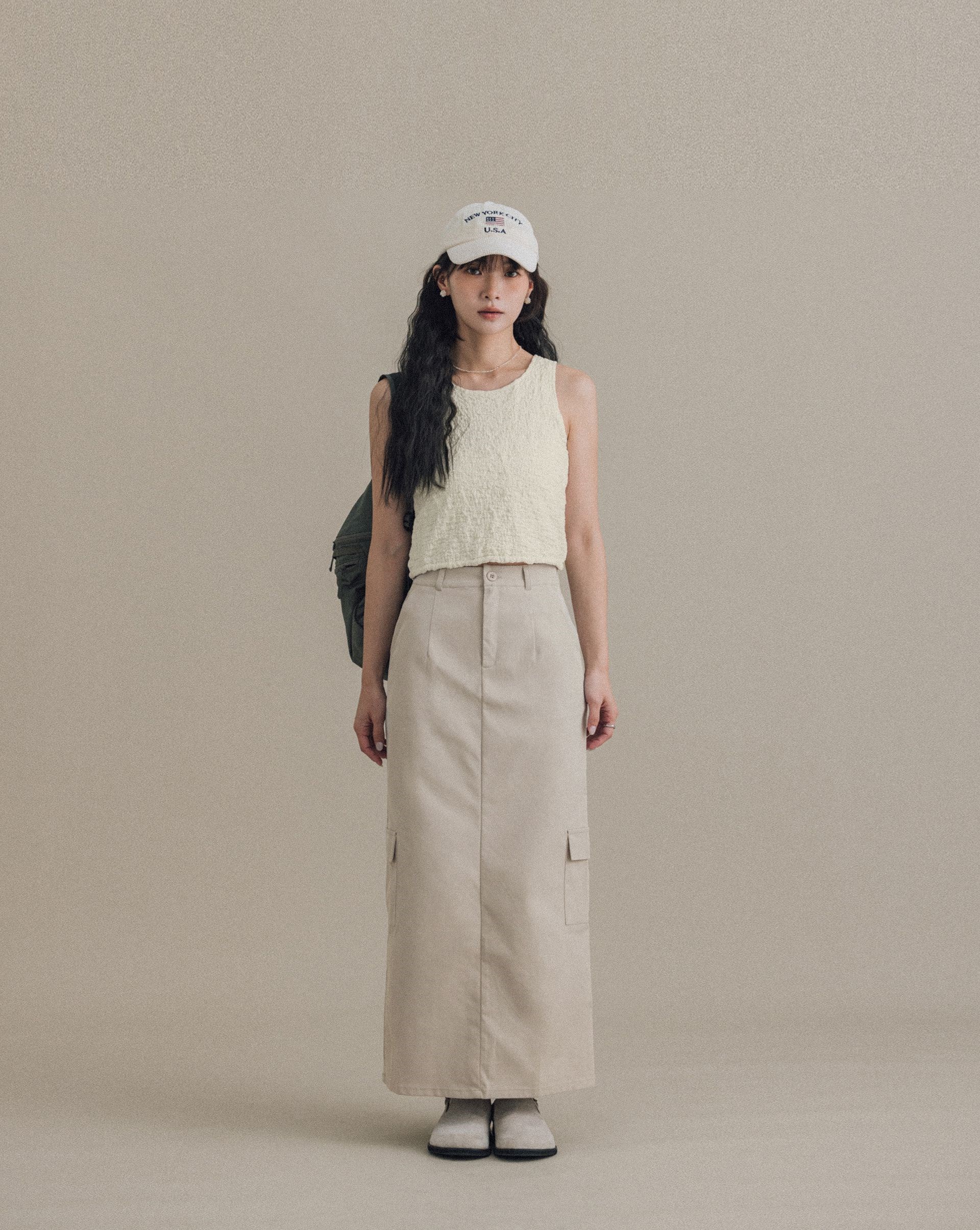 縐縐後綁帶無袖背心 ｜ MEIER.Q 打造簡約永恆感