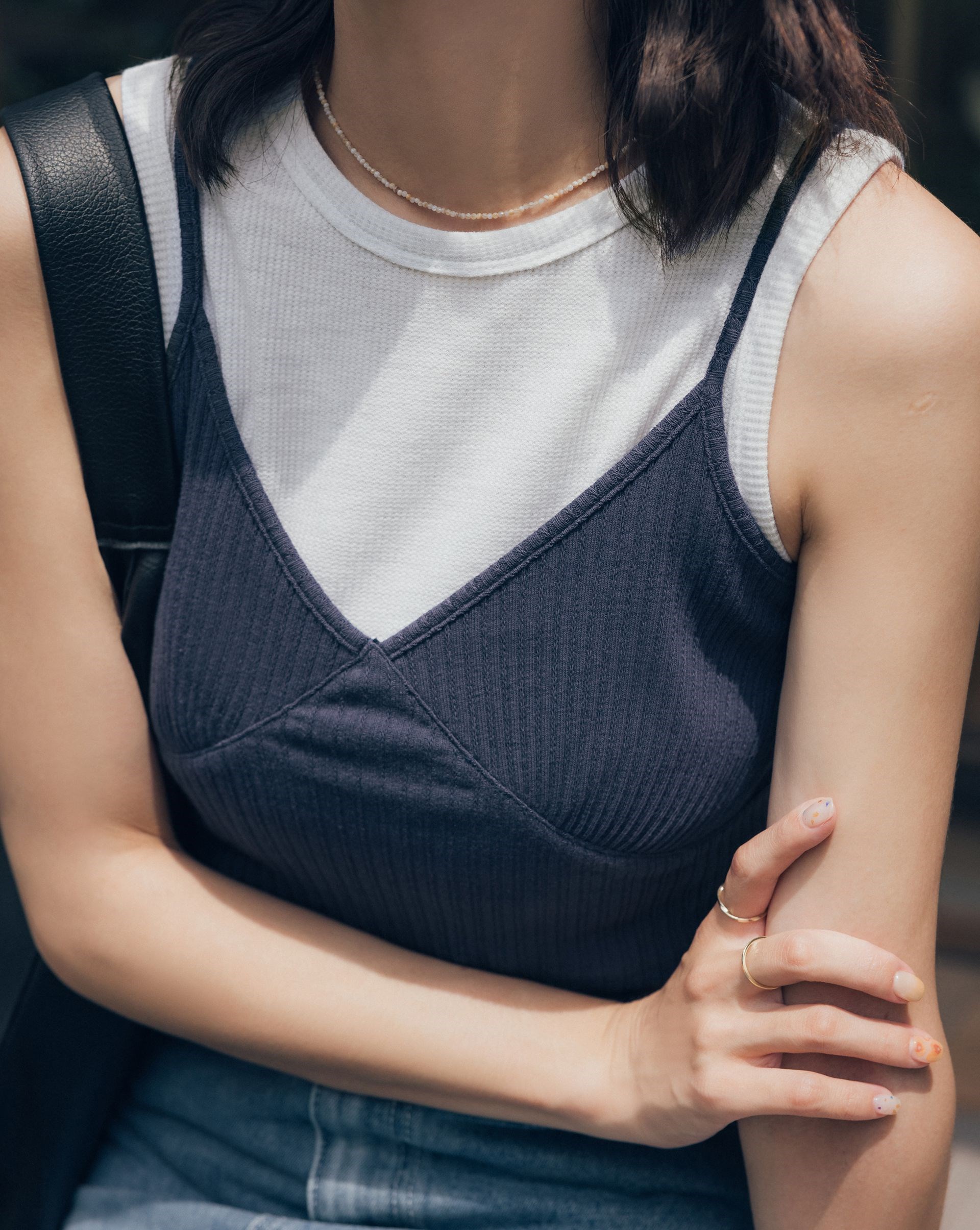 PROJECT.M 華夫格-基礎圓領無袖背心 ｜ MEIER.Q 打造簡約永恆感